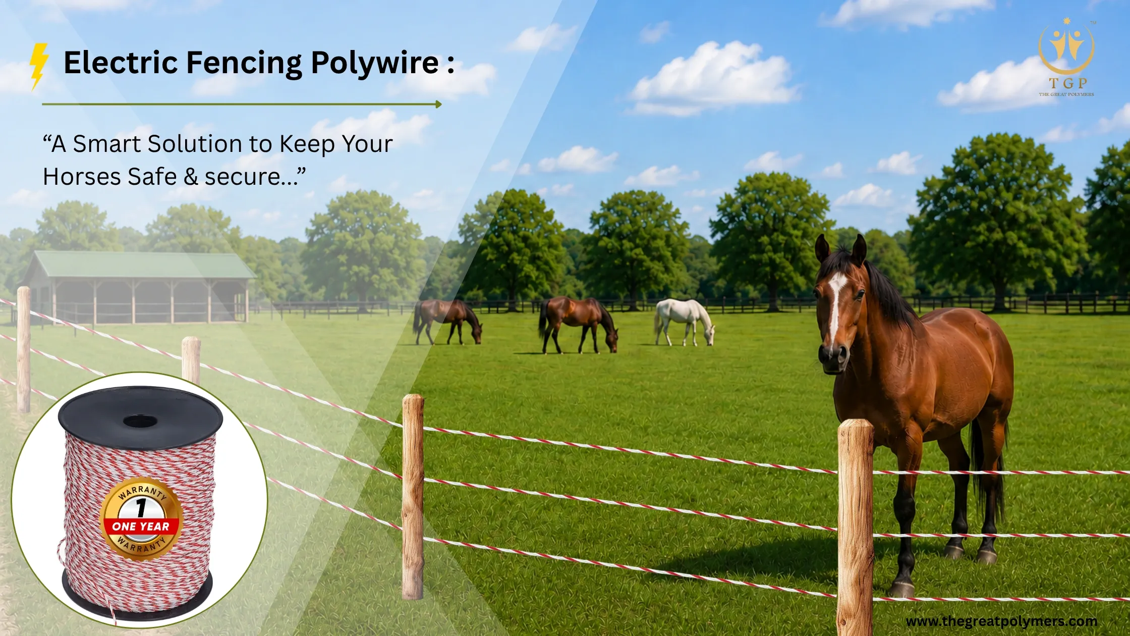 Electric Fencing Polywire | The Great Polymers
